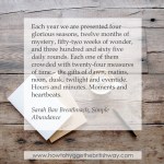 A Week of Wise Words: A Year of Simple Abundance So Far. – How to Hygge ...