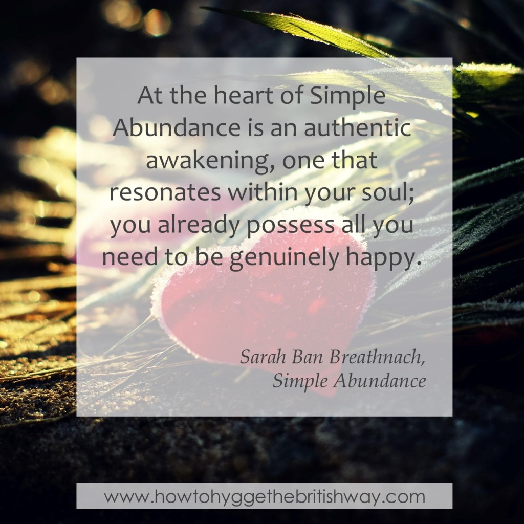 A Week of Wise Words: A Year of Simple Abundance So Far. – How to Hygge ...