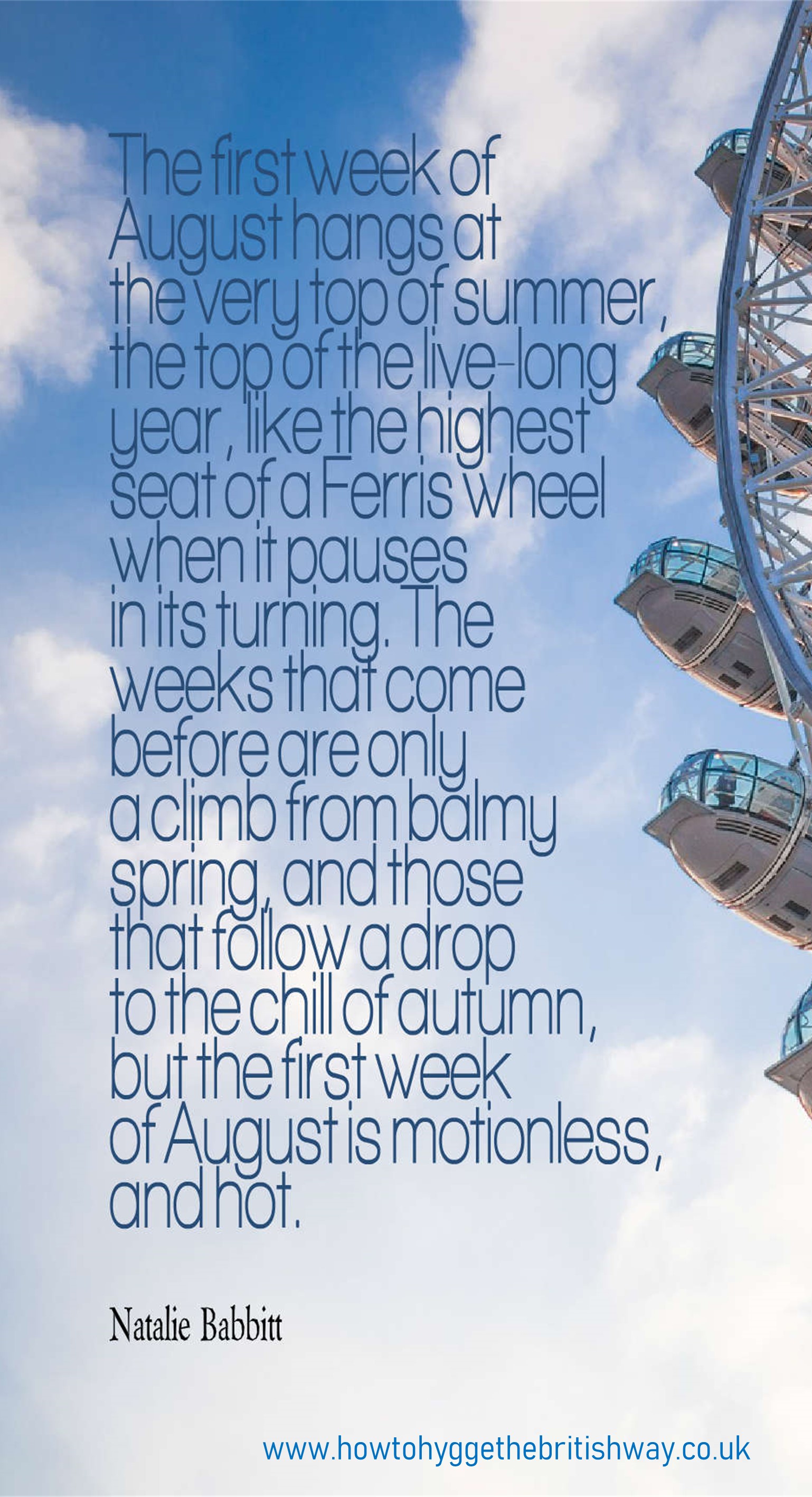 Five Words for August. – How to Hygge the British Way